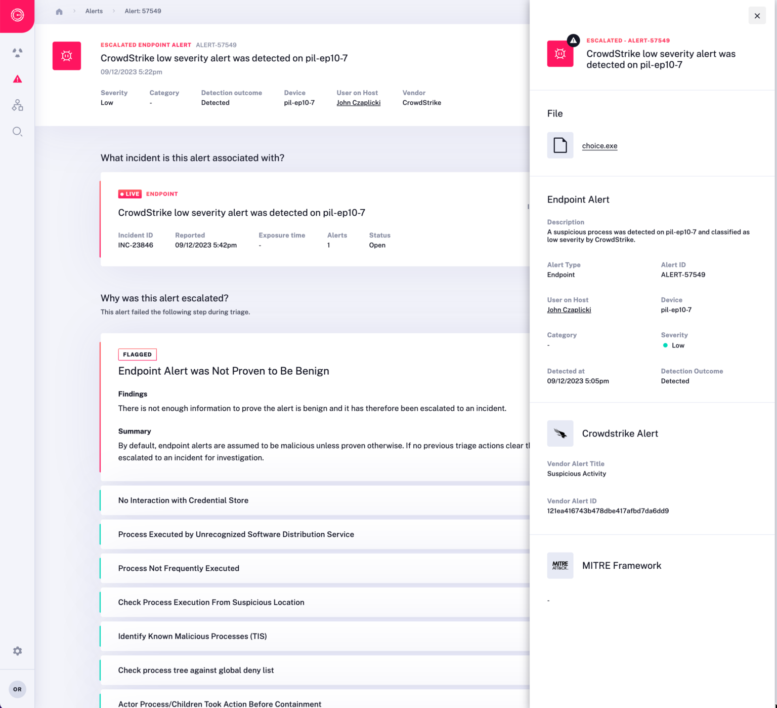 Triaging Crowdstrike Alerts with Radiant Security